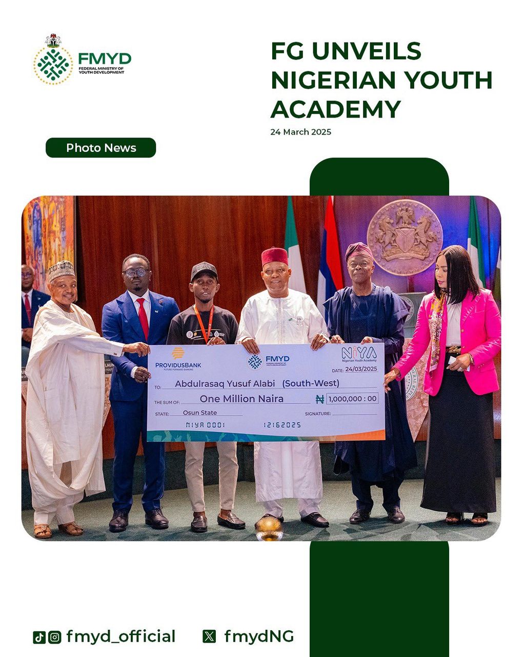 Nigerian Youth Academy (NiYA) Launches: Empowering 7 Million Youths for ...