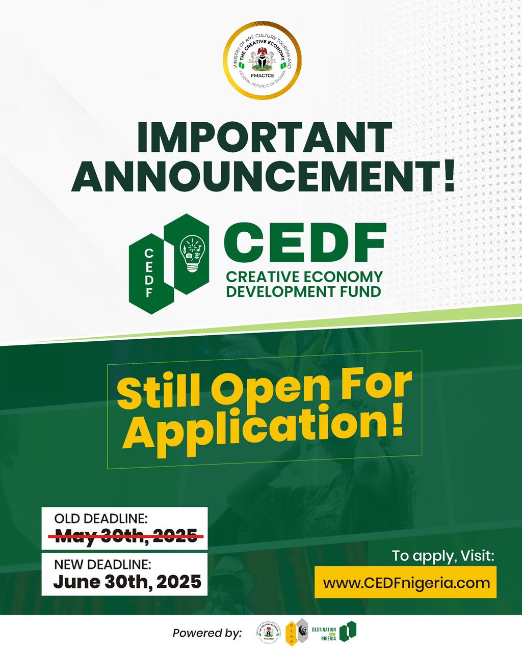 Creative Economy Development Fund (CEDF) – Youth Initiative